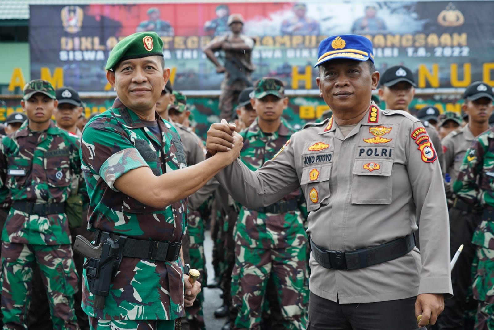 Diklat Integrasi Kebangsaan TNI AD Polri TA 2022 di Kodam XIV ...