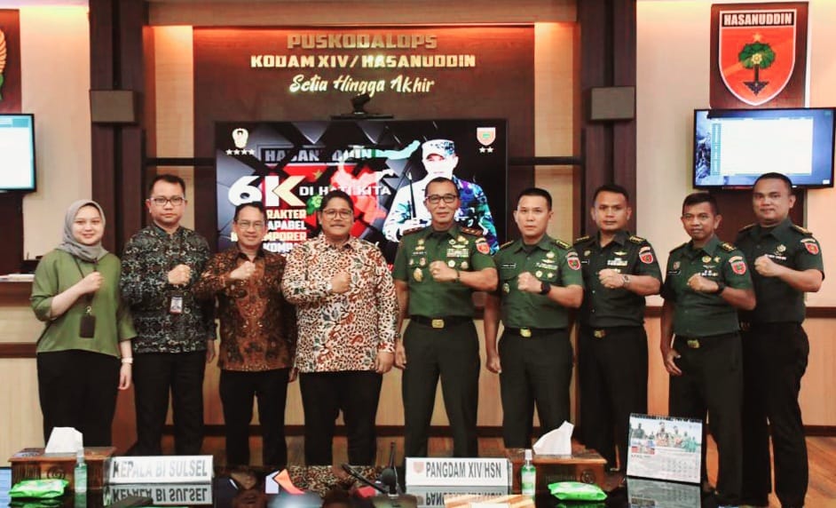 Pangdam XIV/Hsn Bersama Pimpinan BI Sulsel, Ambon dan Papua : Inflasi Musuh Utama Kita ...