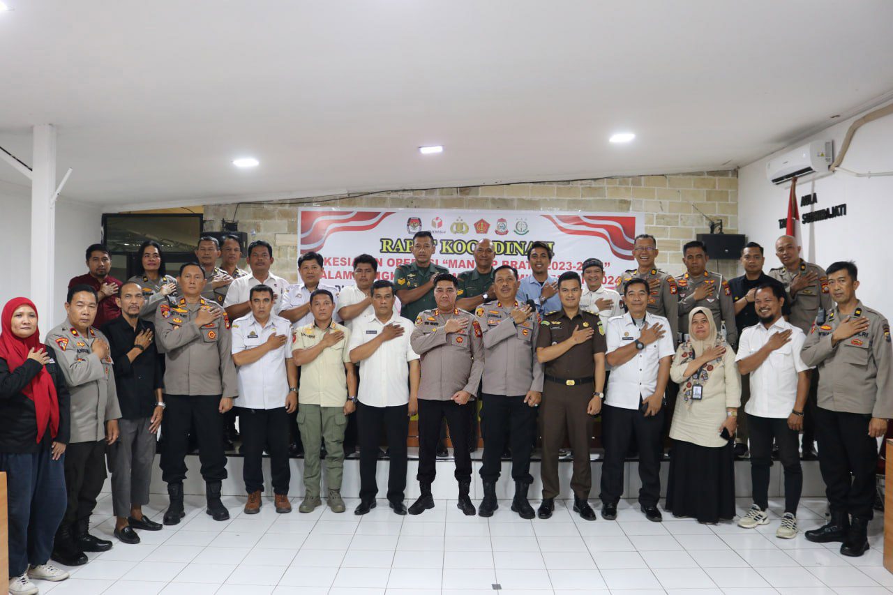 Operasi Mantap Brata 2023-2024, Polres Pelabuhan Makassar Gelar Rakor Lintas Sektoral ...