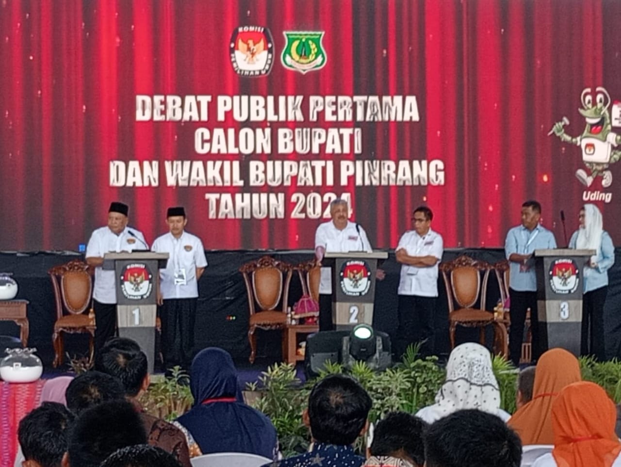KPU Pinrang Sukses Gelar Debat Publik Pertama Paslon Bupati dan Wakil Bupati Pinrang pada ...
