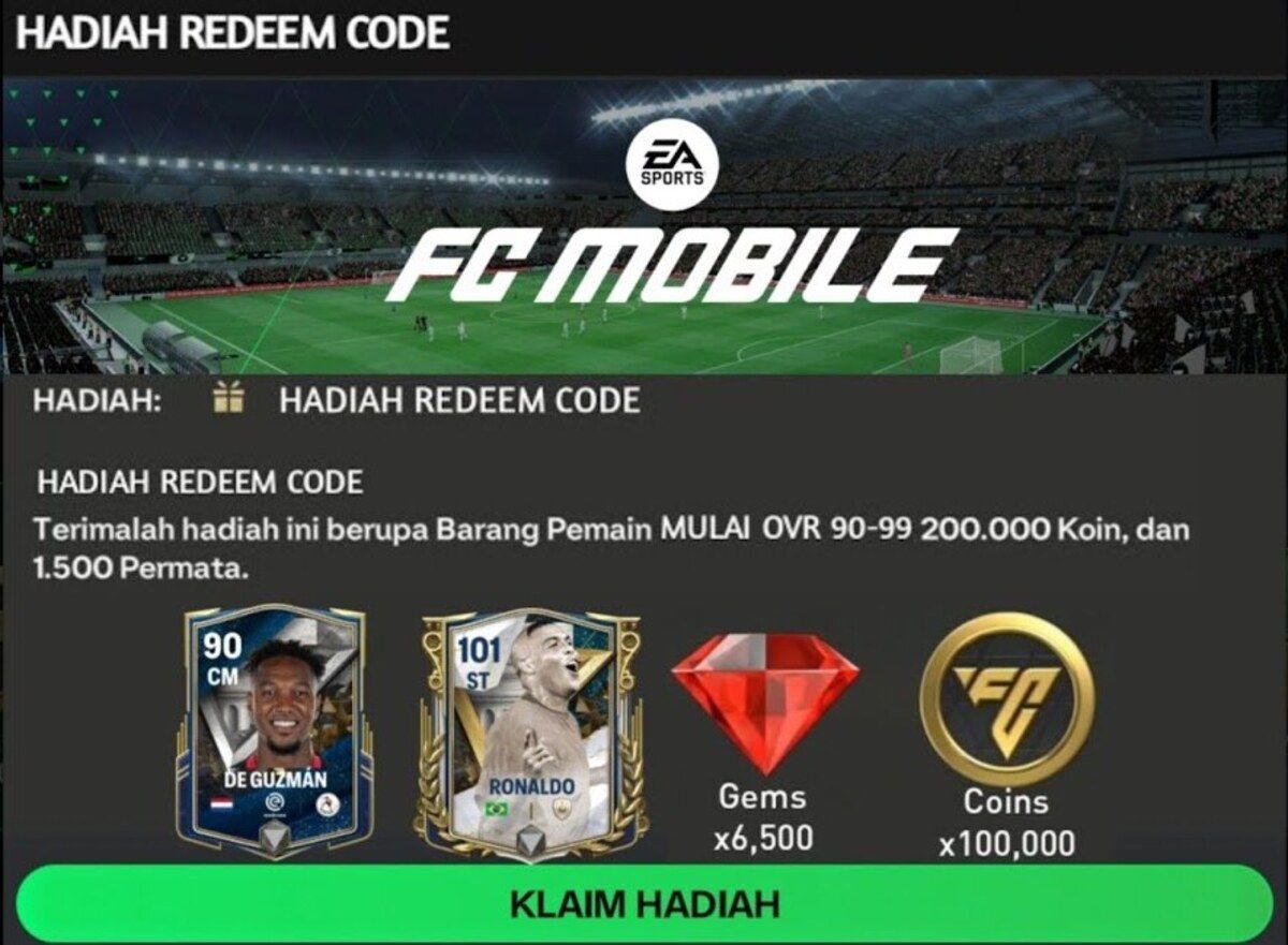 Hari Ini Rilis! Kode Redeem FC Mobile EA Sports Terbaru 7 April 2025, Klaim Player OVR Gratis ...